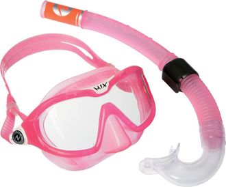 Aqualung Combo Mix, Tauchmaske + Schnorchel für Tauchen, Wassersport und Schnorcheln für Kinder ab 4 Jahren mit UV-Schutz, Silikondichtung und beschlag- und le