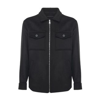 Giuliano Galiano Homme, Vestes, Noir, Taille: XL Giubbotto Nero