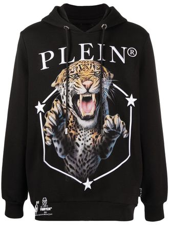 Philipp Plein hoodie imprim&eacute; - Noir
