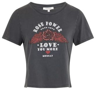 Morgan 251-DPOWER Tshirt, Gris Anthracite, Medium Femme