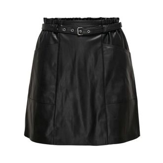 Only Only - Mini-jupe en Polyester Noir - Femme - Jupes - Noir - Taille: 38 FR