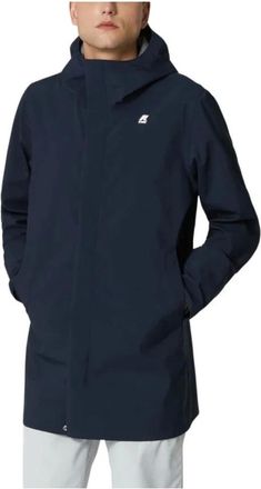 K-Way Homme, Manteaux, Bleu, Taille: 2XL Tommy Bonded Jersey Parka