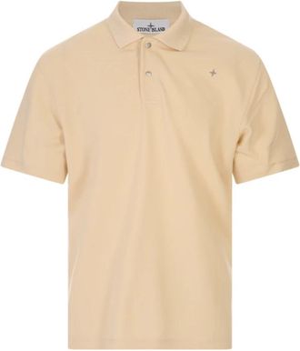 Stone Island Homme, Tops, Brun, Taille: L Polo Stellina &agrave; Manches Courtes