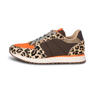Woden Leopard/Tiger Cowhair Smart Mode Sneakers - - Shoes - Damen - Braun - 37 EU