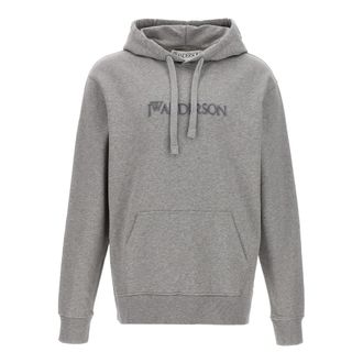 J.W.Anderson Logo Stickerei Hoodie - - Sweatshirts & Hoodies - Herren - Grau - S