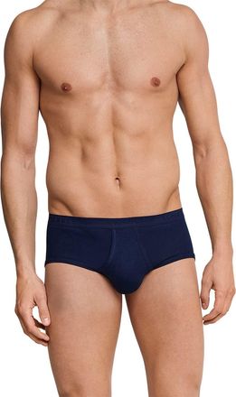 Schiesser Herren Sportslip Mit Eingriff - Original Feinripp Slip, Navy_005128, XXL EU