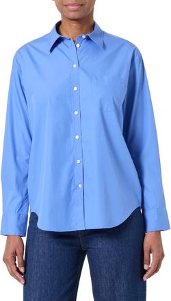 GANT Damen REL POPLIN Shirt Bluse, Sailor Blue, 40