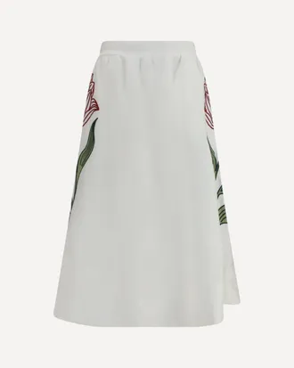 Farm Rio Floral embroidered Skirt Female L