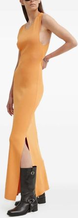 Gestuz MarielGZ Maxikleid mit Seitenschlitz - Orange