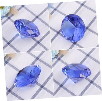 DOITOOL Blaue Kristall-diamanten Dekoration Faux Diamant Für Hochzeitsfeier Heimdeko Romantische Tischdeko Und Partyaccessoire