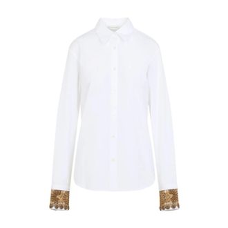 Dries Van Noten Chemise Chloris - Femme - Blouses et Chemises - Blanc - Taille: 40 FR
