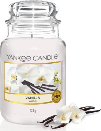 Yankee Candle Company Duftkerze im Glas (groß) | Vanilla | Kerze mit langer Brenndauer bis zu 150 Stunden | Perfekte Geschenke für Frauen