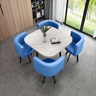 Generic Klappst&uuml;hle, modernes Business-Esszimmer-Set mit St&uuml;hlen, platzsparende M&ouml;bel f&uuml;r Lounge und Wohnzimmer, dunkelgraue Farbe, ideal f&uuml;r Gesch&auml;ftsverhand