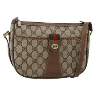 Gucci Sac port&eacute; &eacute;paule Pre-owned - Femme - Pre-owned - Brun - Taille: ONE Size