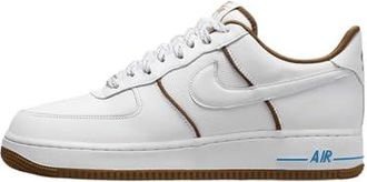 Nike Nike Air Force 1 07 LX FN5757-100 Chaussures pour homme, blanc/marron/bleu/blanc (White/Light British Tan/Photo Blue/White), pointure 40, 40 EU