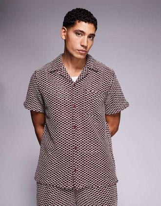 South Beach South beach -Chemise au crochet - Bordeaux-Rouge