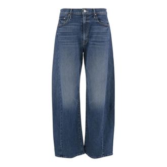 Mother Weite Bein Stretch Denim Jeans - - Jeans - Damen - Blau - W30