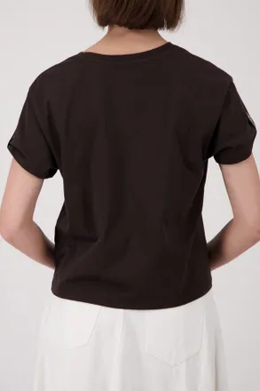 Monari T-Shirt Shirt Basic Schmuckdetail Regular fit mit Schmuckdetails