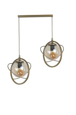 Opviq Elegant Antique Metal Chandelier, 25 cm Diameter, Adjustable Height 45-70 cm, E27 Max 40W, IP20 | Perfect for Living Room & Dining Spaces