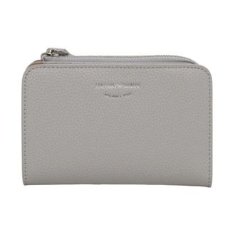 Emporio Armani Kompakte Brieftasche mit M&uuml;nz- und Kartenf&auml;chern - - Accessories - Damen - Grau - ONE SIZE