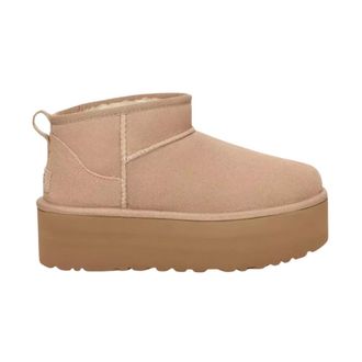 UGG Ugg, Femme, Chaussures, Beige, Taille: 40 EU Classic Ultra Mini Platform Boot