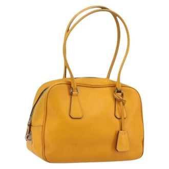 Prada Sac &agrave; main vintage doccasion - Femme - Pre-owned - Jaune - Taille: ONE Size