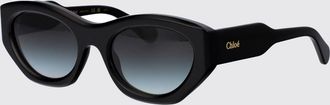 Chlo&eacute; Cat-Eye-Sonnenbrille aus Acetat mit ausgestelltem Rahmen und bernsteinfarbenen Gl&auml;sern