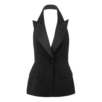 Max Mara Aletta &Auml;rmelloses Top - - Tops - Damen - Schwarzk - S
