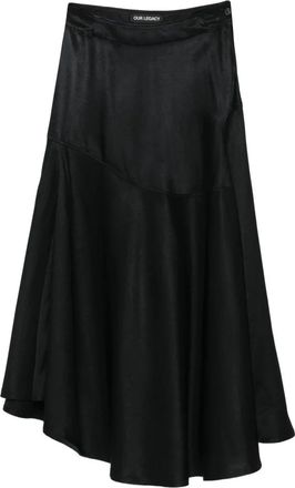 Our Legacy Femme, Jupes, Noir, Taille: 38 FR Jupe Waltz en Twill Tarmac Noir