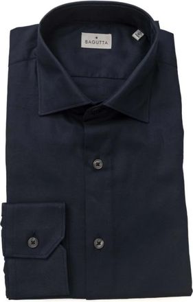 Bagutta Blaues Baumwollhemd fr Mnner - - Shirts - Herren - Blau - 2XL