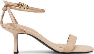 Tommy Hilfiger Sandalen Leather Knots Kitten Sandal FW0FW08424 Beige