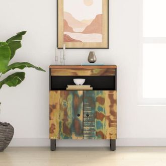 vidaXL Buffet avec 2 portes 60x33x75 cm bois massif de r&eacute;cup&eacute;ration vidaXL