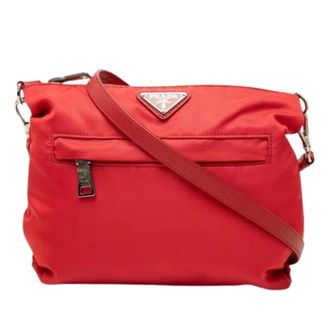 Prada Pre-owned Nylon Crossbody Bag - - Pre-owned - Damen - Rot - ONE SIZE