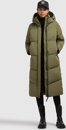 Khujo Steppmantel KHUJO LUGA2, Damen, Gr. XXL, fern gr&uuml;n, 88% Polyester, 12% Polyamid, unifarben, eingesetzt elastischer Bund mit Windstopper, M&auml;ntel Steppm