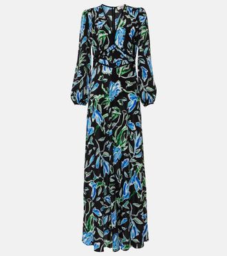 Diane Von Fürstenberg Robe longue Seline à fleurs