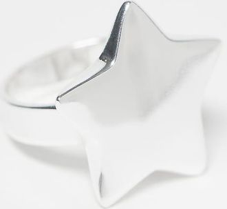 Seol + Gold Bague &eacute;toile argent massif-Argent&eacute;