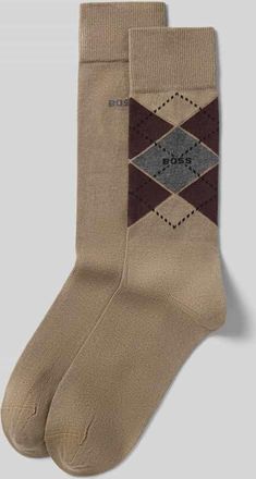 HUGO BOSS Socken aus Baumwoll-Mix im 2er-Pack Modell ARGYLE