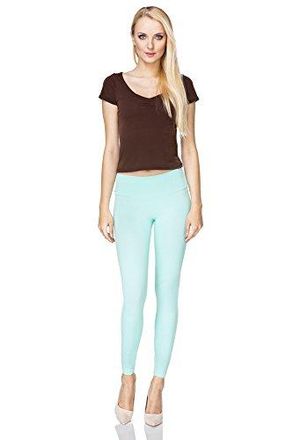 FUTURO FASHION Futuro Fashion Legging taille haute pour femmes, grandes tailles, LWP - Bleu - 48