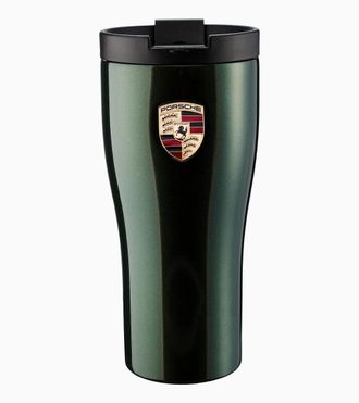 Porsche Design Isolierter Thermo-Reisebecher in Eichengr&uuml;n Metallic
