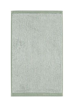 Marc O'Polo G&auml;stetuch H/W 2019, Hellgr&uuml;n, Textil, Streifen, 30x50 cm, Oeko-Tex Standard 100, schadstoffgepr&uuml;ft, angenehm weich, Aufh&auml;ngeschlaufe, Badtextilien, G&auml;