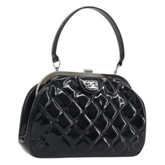 Chanel Pre-owned Lackleder Handtasche - - Pre-owned - Damen - Schwarzk - ONE SIZE