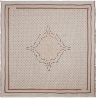 Guess Kefiah Scarf 135X135 Latte Logo