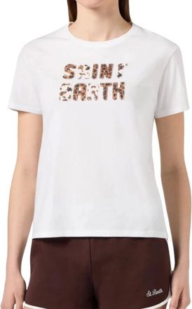 MC2 Saint Barth Femme, Tops, Blanc, Taille: 40 FR T-shirt Emilie in cotone