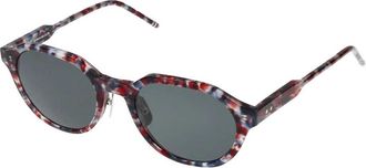 Thom Browne unisex, Accessoires, Multicolore, Taille: 52 MM Lunettes de soleil ovales en ac&eacute;tate