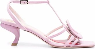 Roger Vivier Sandalen - Sandals Pink - Gr. 40 (EU) - in Gold - f&uuml;r Damen