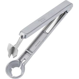Westmark Pflaumenentsteiner für küchenfertig entsteinte Zwetschgen, 16,7 cm lang, Aluminium, lebensmittelecht beschichtet, Edelstahlklinge, Steinex, Silber, 40