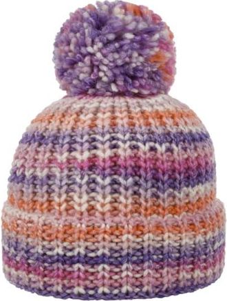 Lierys Bonnet &agrave; Pompon Finja Femme/Homme - Made in Germany en Tricot pour lhiver avec Revers, Revers Hiver Automne-Hiver - Taille Unique Rose