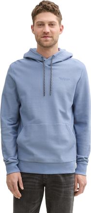 Tom Tailor T-Shirt mit Logo-Print, Mint White fine Stripe, M