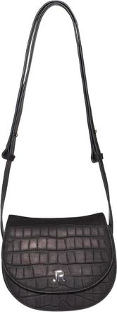 John Richmond Femme, Sacs, Noir, Taille: ONE Size Sac bandouli&egrave;re effet croco