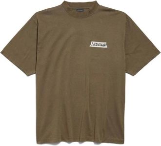 Balenciaga Herren, Oberteile, Gr&uuml;n, LGr&ouml;&szlig;e